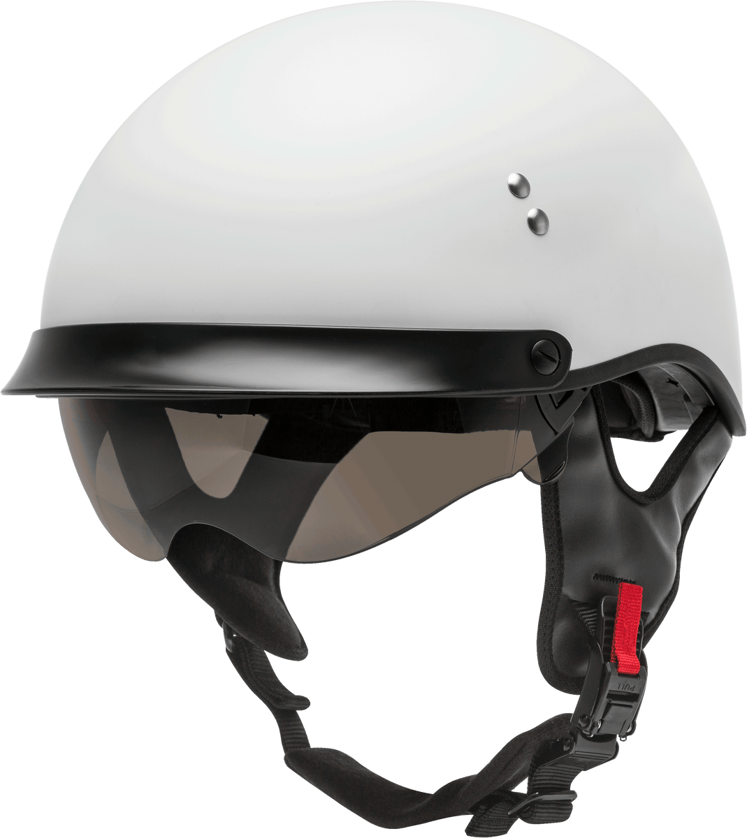 Hh-65 Half Helmet Full Dressed Matte White Lg – GoKarts USA®