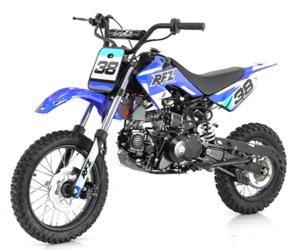 Apollo DB38 110cc Dirt Bike, Automatic, Electric Start, 14/12 inch Whe ...
