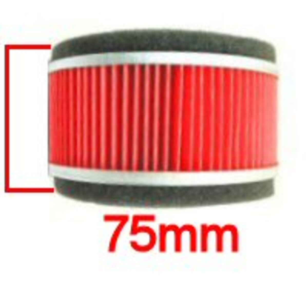 GY6 Stock Round Air Filter- 75mm Height – GoKarts USA®