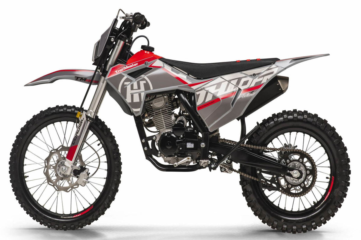 TrailMaster MX250 Dirt Bike, 5-Speed Manual, Electric Start, Dual Disc ...