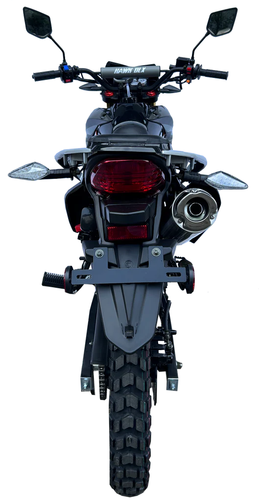 Hawk DLX 250cc Fuel Injected Dual Sport Dirt Bike, 5-Speed Manual, Ele – GoKarts USA®