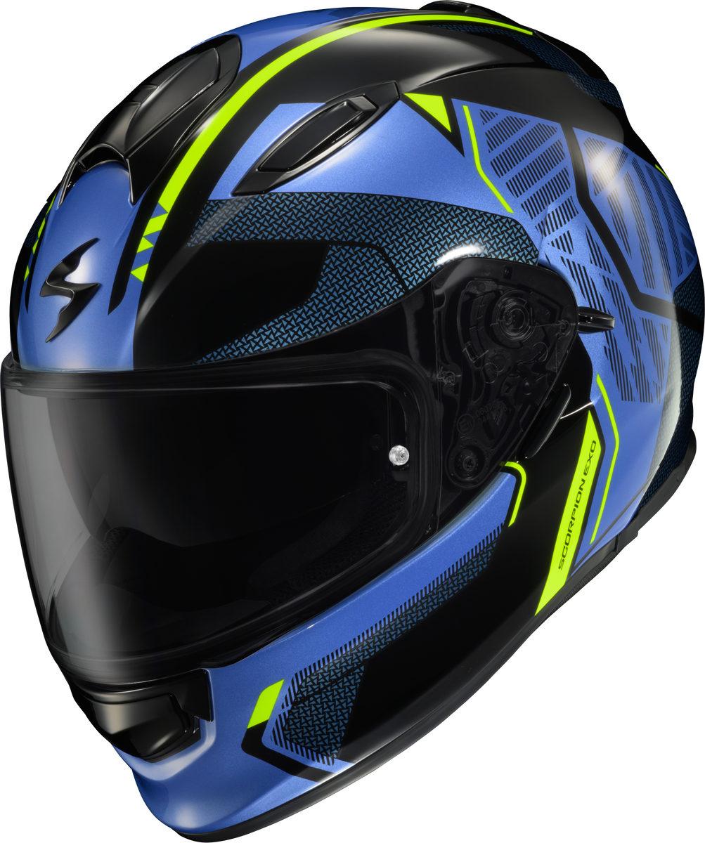 Ryzer Full-Face Helmet Switch Blue/Hi-Viz 2x – GoKarts USA®