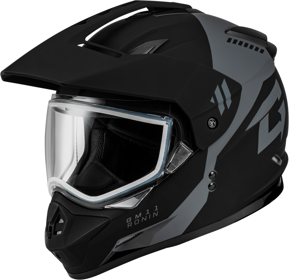 Gm-11 Ronin Helmet Matte Black/Silver Sm – GoKarts USA®