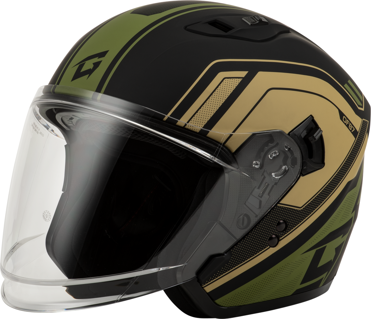 Of-87 Duke Helmet W/Led Light Matte Blk/Green 3x – GoKarts USA®