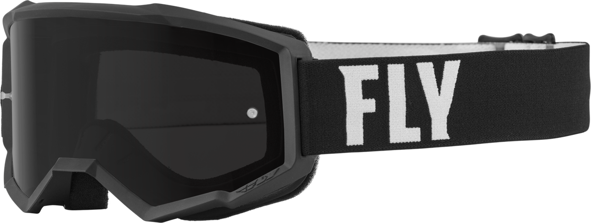 Focus Sand Goggle Black/White W/ Dark Smoke Lens – GoKarts USA®