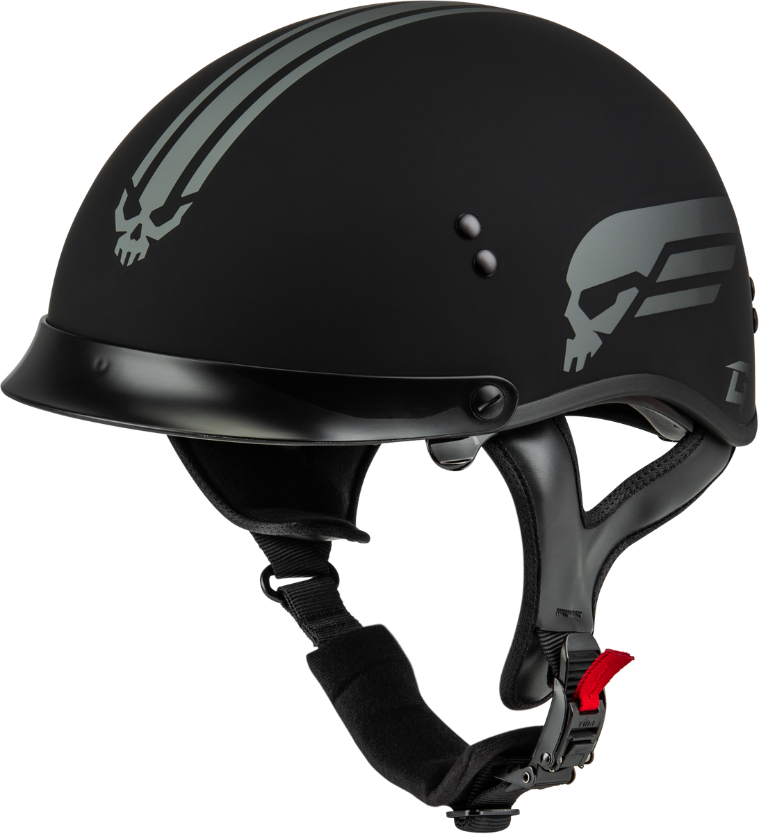 Hh-65 Retribution Helmet W/Peak Matte Black/Silver Xs – GoKarts USA®