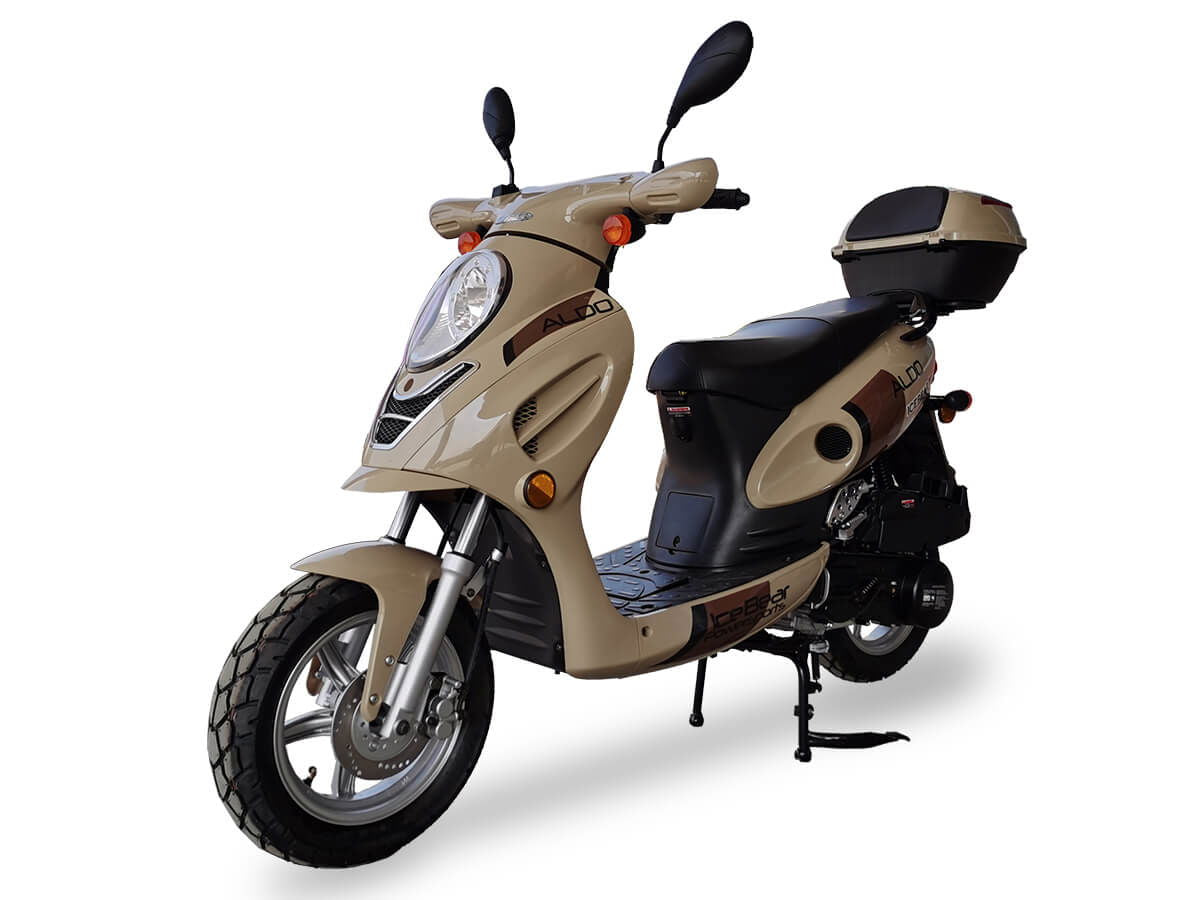 Aldo 150cc Street Scooter, Automatic, Front Disc Brake, 12 inch Alumin ...