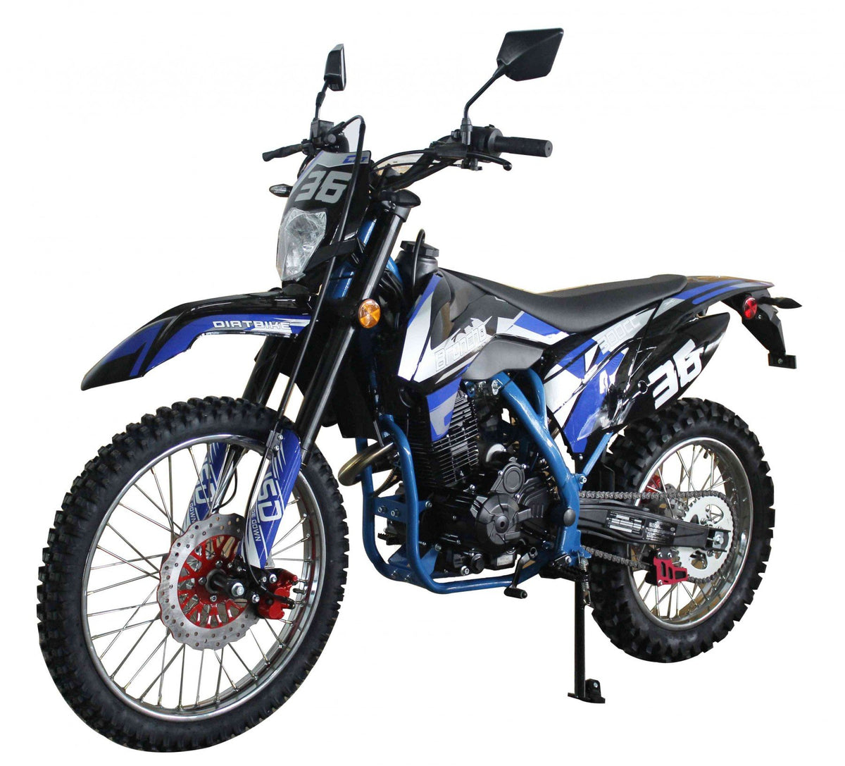 Broncho 300 Dual Sport Dirt Bike, 5-Speed Manual, Electric Start, (21 ...
