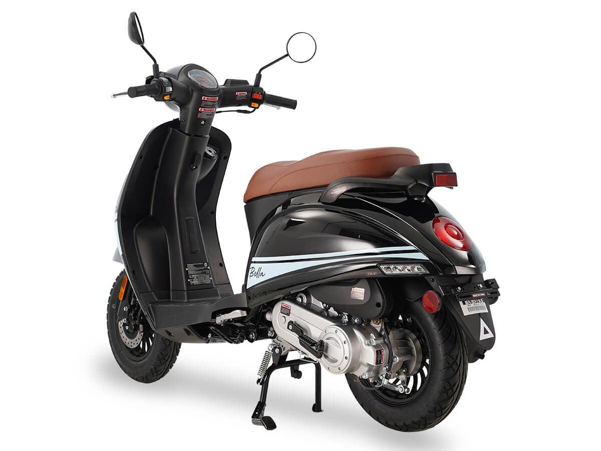 Bella 50cc Street Scooter, Automatic Shifting, 10 inch Aluminum Wheels ...