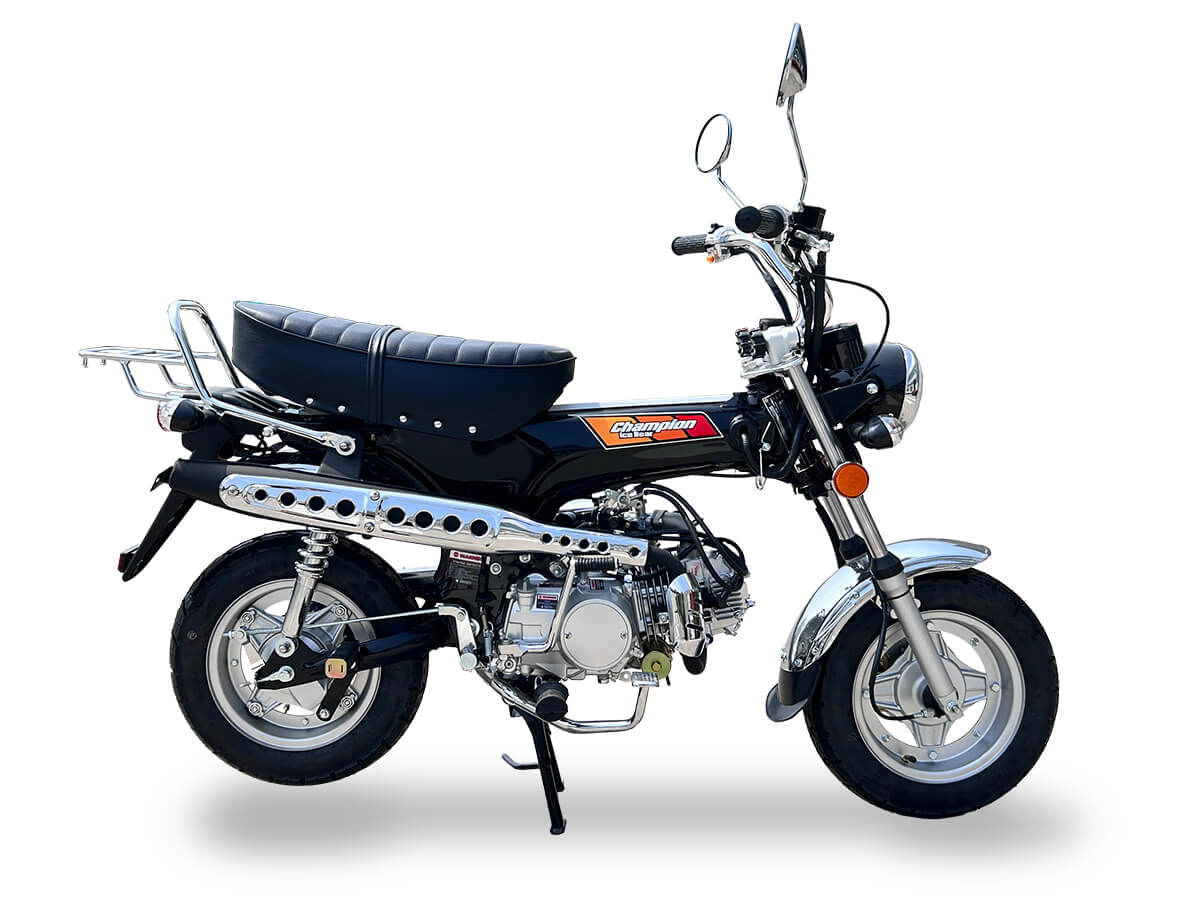 Champion 125cc Retro Motorcycle, 4-speed semi-automatic, 10 inch Wheel ...
