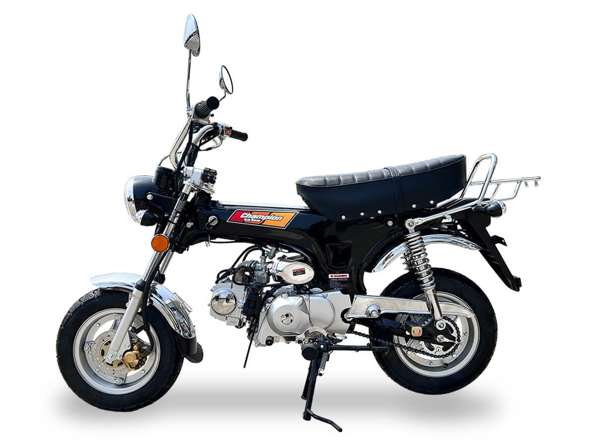 Champion 125cc Retro Motorcycle, 4-speed semi-automatic, 10 inch Wheel ...