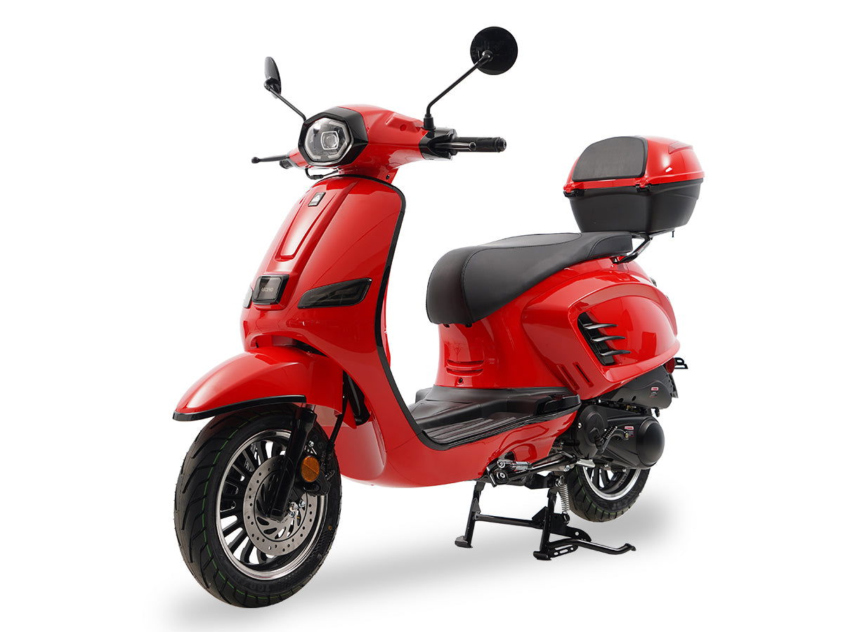 Classic 150cc Street Scooter, Automatic Shifting, 12 inch Aluminum Whe ...