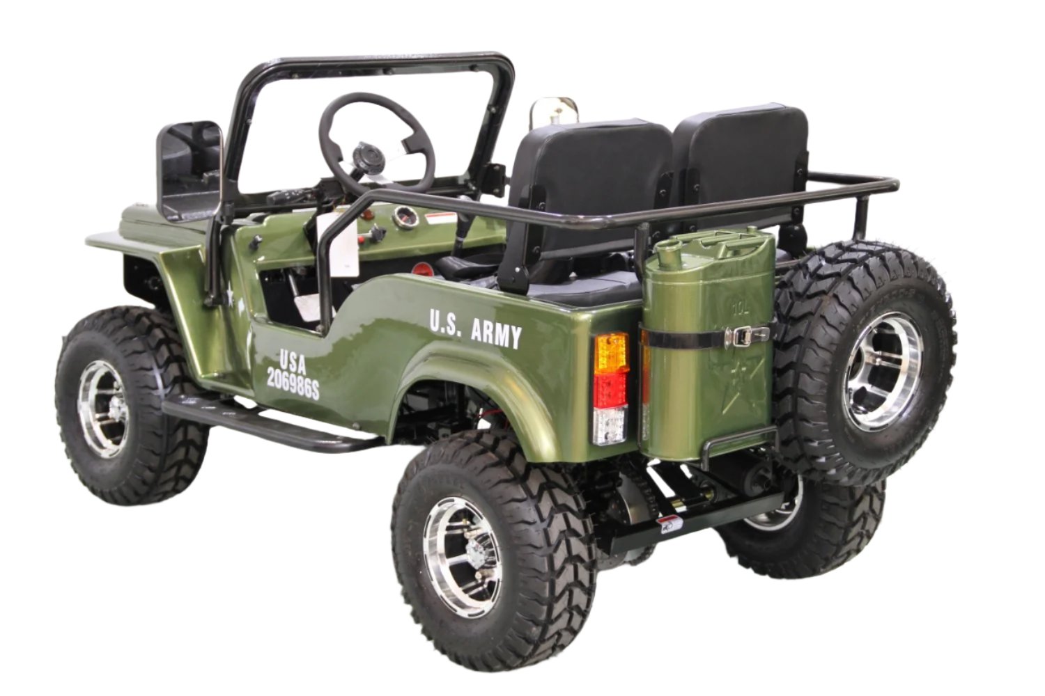 GR-2 Safari Mini Jeep Go Kart, 125cc Electric Start, 3-Speed Semi-Auto ...