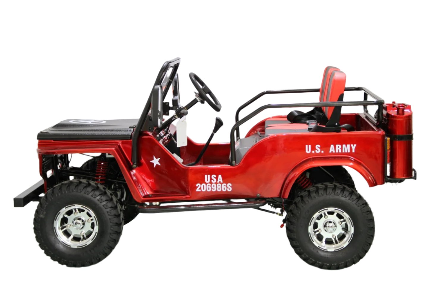 GR-2 Safari Mini Jeep Go Kart, 125cc Electric Start, 3-Speed Semi-Auto ...