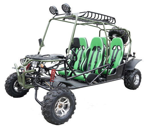 Hummer 4-Seater Buggy Go Kart, 200cc Electric Start, Automatic with Re ...