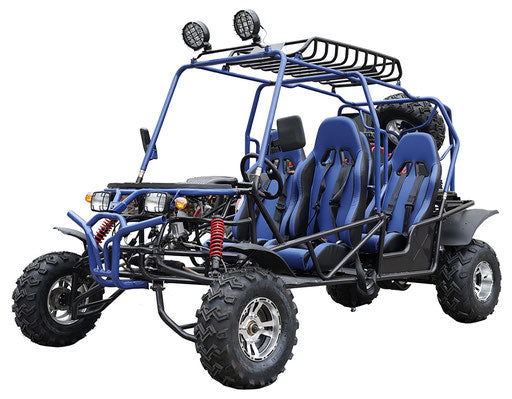 Hummer 4-Seater Buggy Go Kart, 200cc Electric Start, Automatic with Re ...
