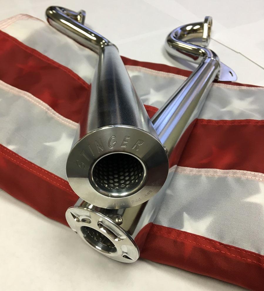 Stinger Exhaust Header, for Mini Bike or GoKart fits Honda GX200, Tita ...