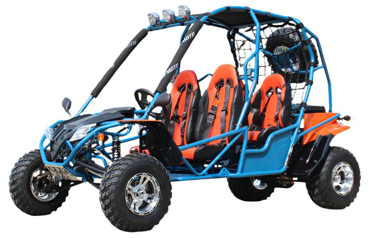Jaguar 200 4-Seater Buggy Go Kart, Electric Start, Automatic with Reve ...