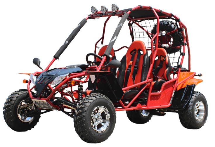 Jaguar 200 4-Seater Buggy Go Kart, Electric Start, Automatic with Reve ...