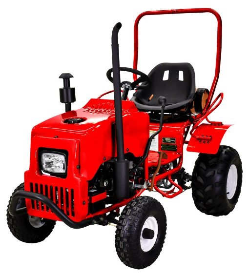 Kids Gas Mini Tractor, 125cc Engine with Electric Start, Automatic wit ...