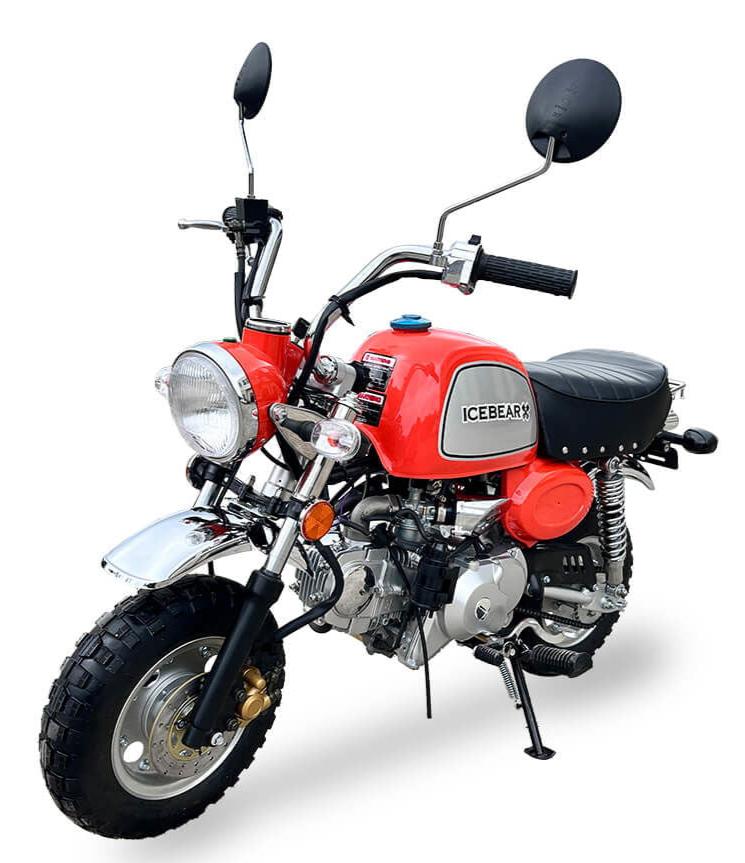 Leo 125cc Retro Motorcycle, 4-speed semi-automatic, 8-inch Wheels, 50 ...