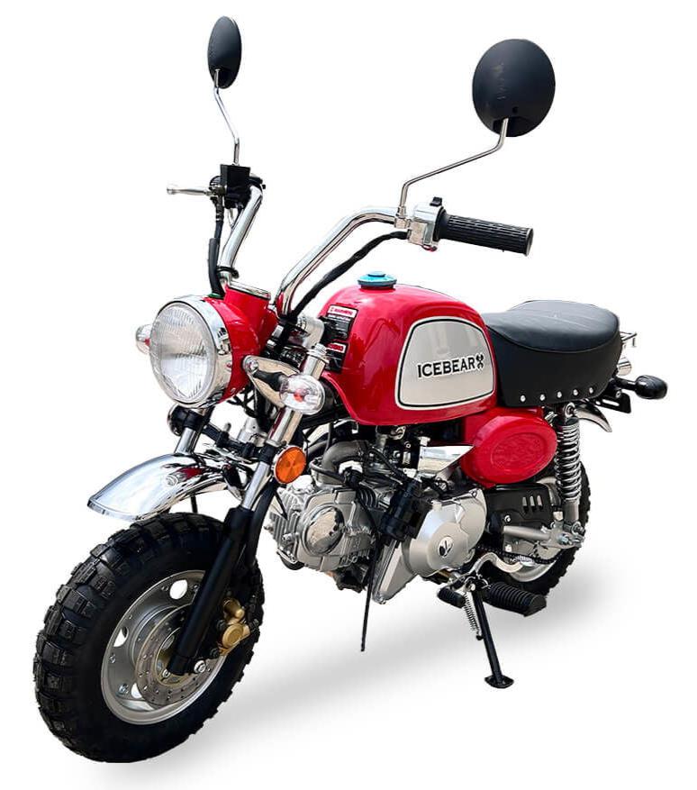 Leo 125cc Retro Motorcycle, 4-speed semi-automatic, 8-inch Wheels, 50 ...