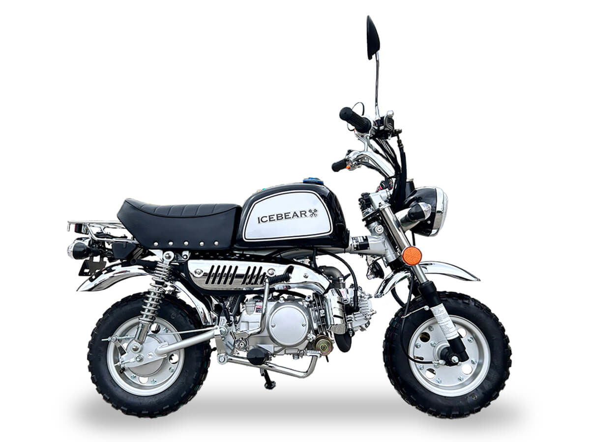Leo 125cc Retro Motorcycle, 4-speed semi-automatic, 8-inch Wheels, 50 ...