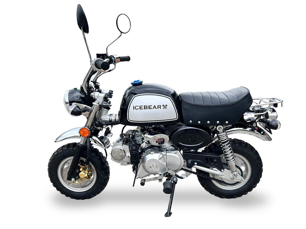 Leo 125cc Retro Motorcycle, 4-speed semi-automatic, 8-inch Wheels, 50 ...