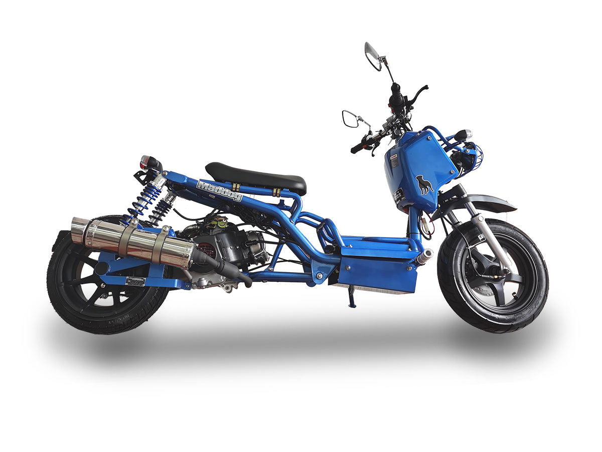 Maddog Gen I 50cc Street Scooter, Automatic, Front Disc Brake, 12 inch ...