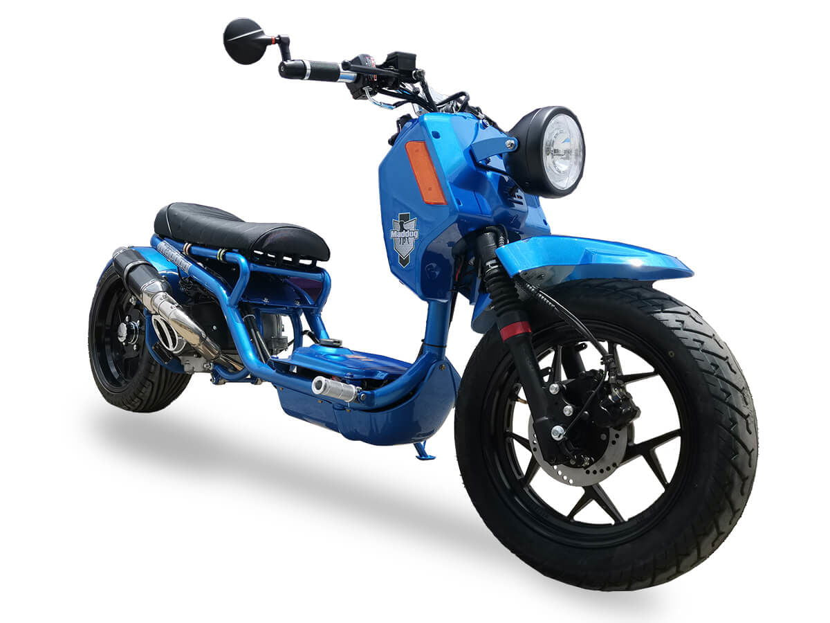 Maddog Gen V 50cc Street Scooter, Automatic, Front Disc Brake, 14 inch ...