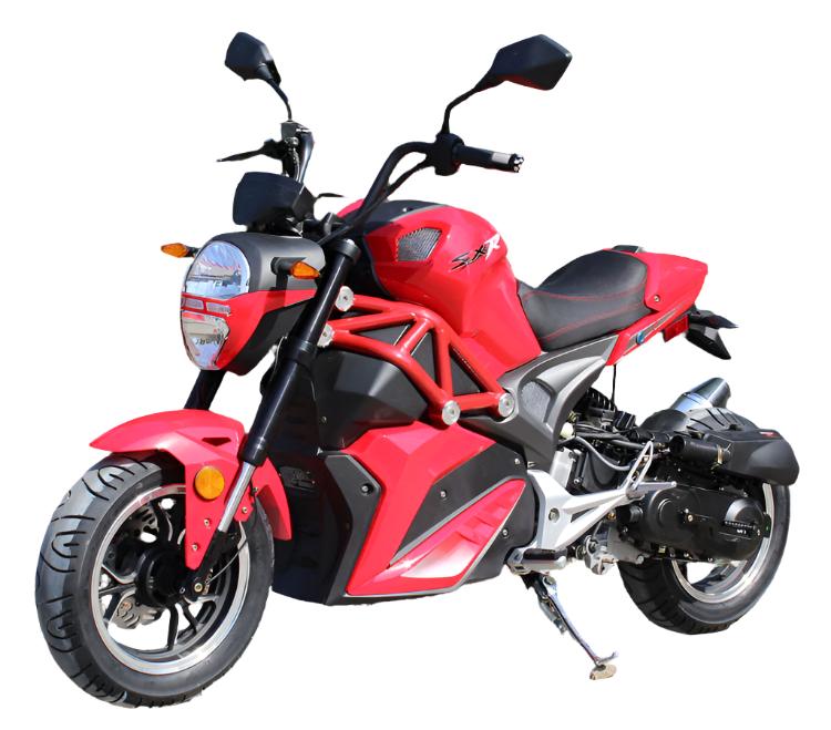 Nightwing 50cc Motorcycle, Automatic Shifting, Front Disc Brake, 12-in ...