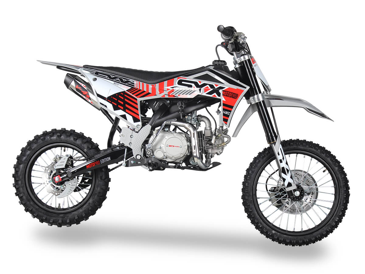 SYX Moto Pro 140cc 4-Stroke Gas Dirt Bike 4-Speed Manual Electric Star ...