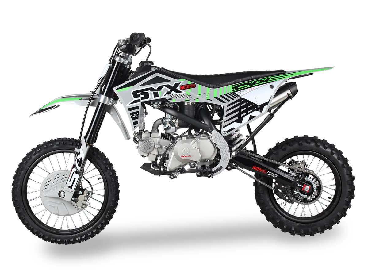 SYX Moto Pro 140cc 4-Stroke Gas Dirt Bike 4-Speed Manual Electric Star ...