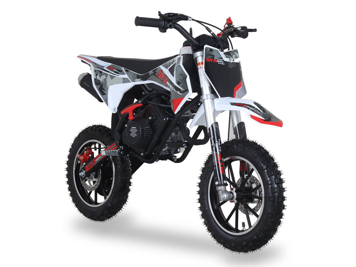 SYX Moto Pro Mini 50cc Kids Dirt Bike, 4-Stroke Pull Start, Automatic ...