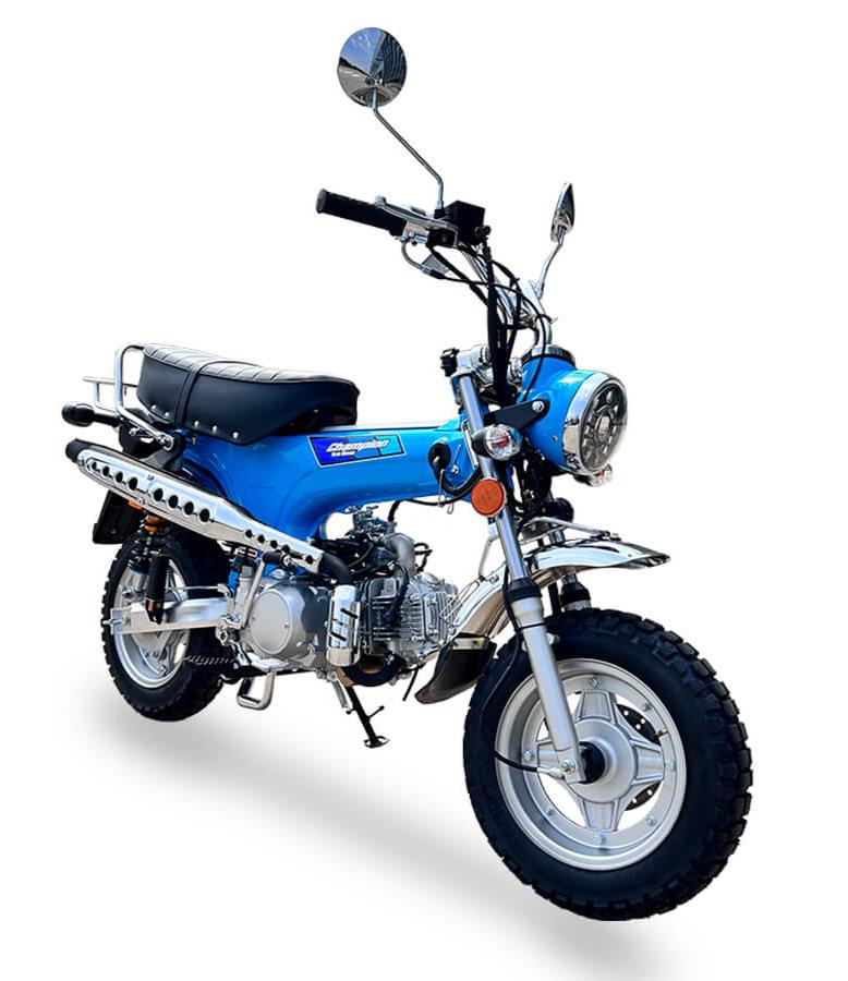 Champion DLX 125cc Retro Motorcycle, 4-speed semi-automatic, 10-inch W ...