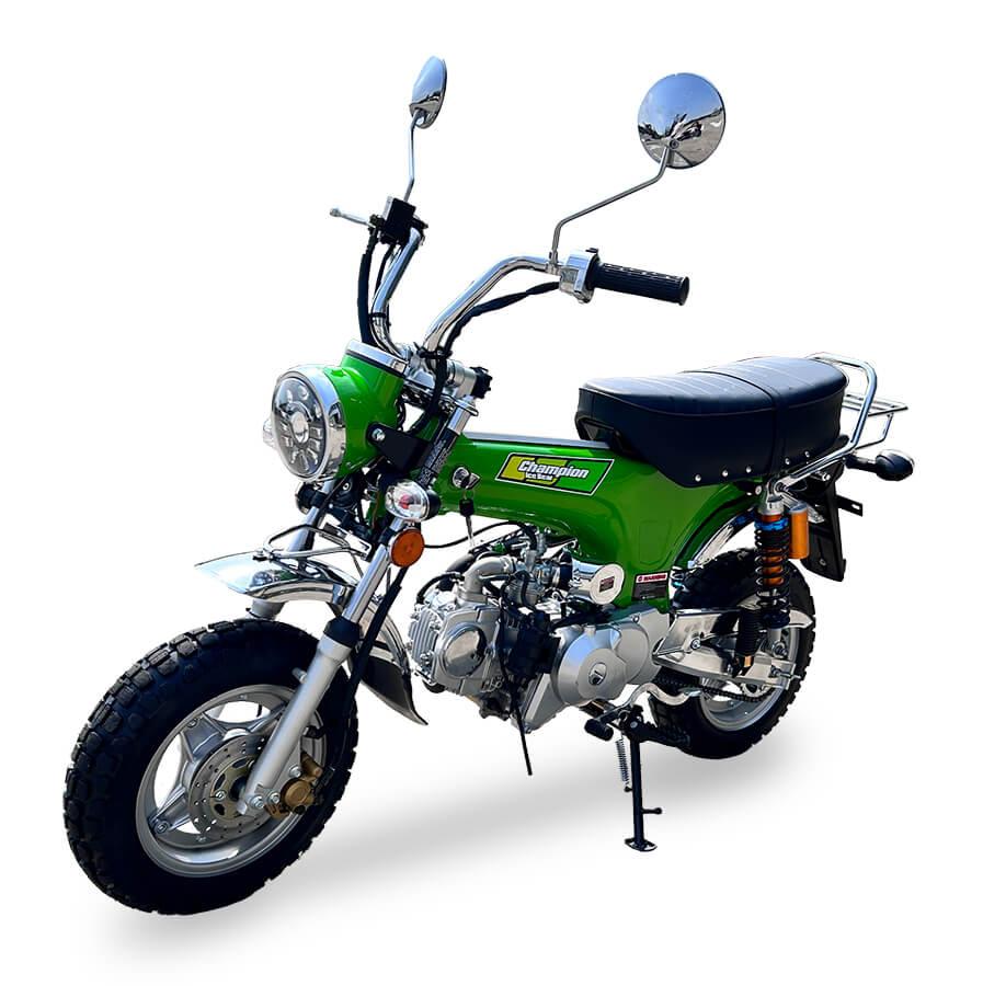 Champion DLX 125cc Retro Motorcycle, 4-speed semi-automatic, 10-inch W ...