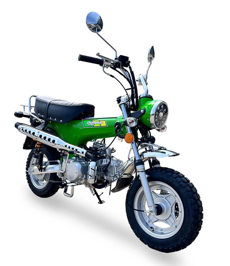 Champion DLX 125cc Retro Motorcycle, 4-speed semi-automatic, 10-inch W ...