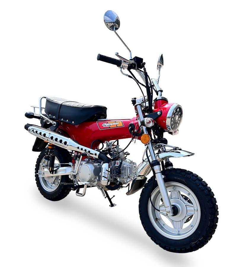Champion DLX 125cc Retro Motorcycle, 4-speed semi-automatic, 10-inch W ...