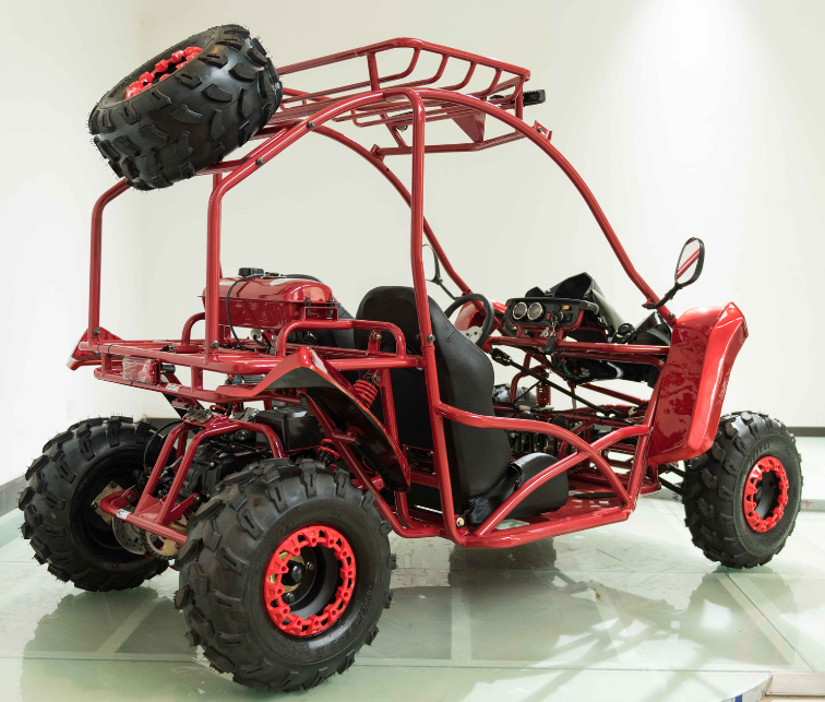 Shark DLX 125cc Mid-Size Kids Go Kart, Electric Start, 3-Speed Semi-Au ...