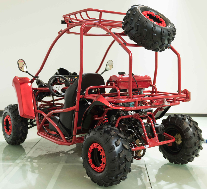 Shark DLX 125cc Mid-Size Kids Go Kart, Electric Start, 3-Speed Semi-Au ...