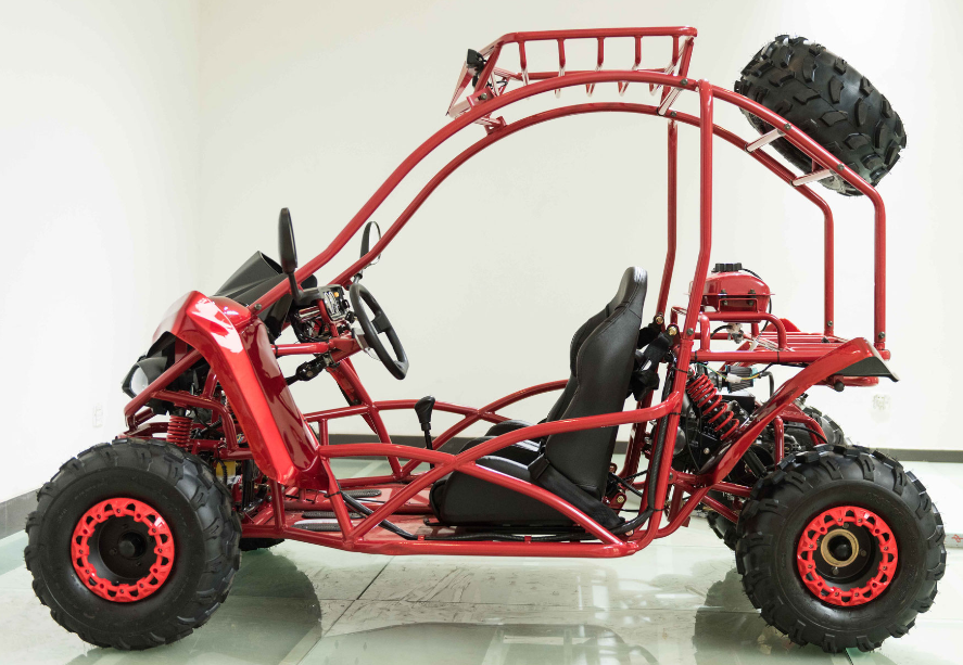 Shark DLX 125cc Mid-Size Kids Go Kart, Electric Start, 3-Speed Semi-Au ...