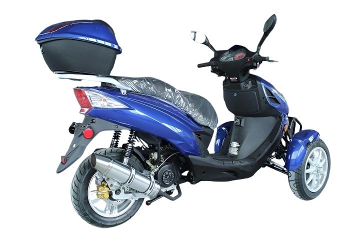 Topstar 50cc Trike, 3-Wheel Motorcycle, Automatic Shifting, Trunk, 12 ...