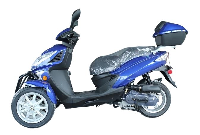 Topstar 50cc Trike, 3-Wheel Motorcycle, Automatic Shifting, Trunk, 12 ...