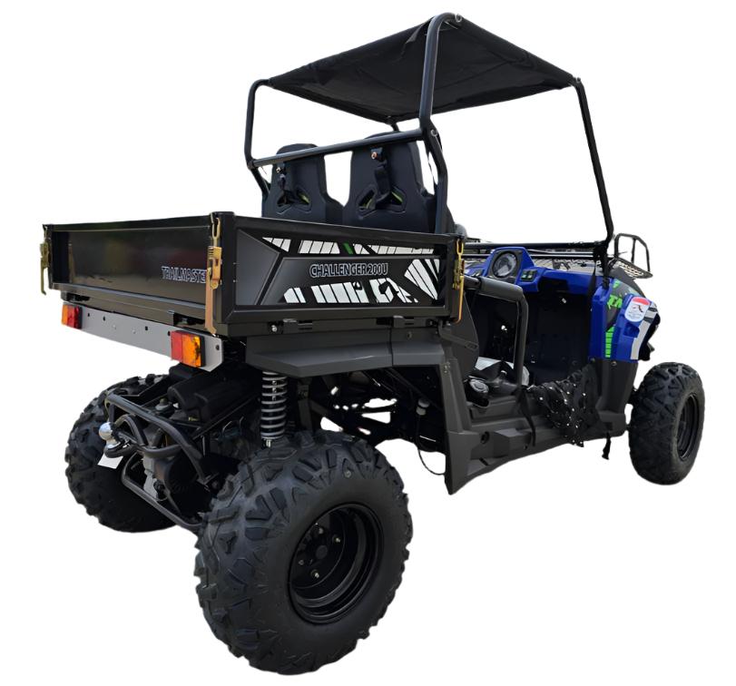 TrailMaster Challenger 200U UTV Side-by-Side, Front Cargo Rack, Rear D ...