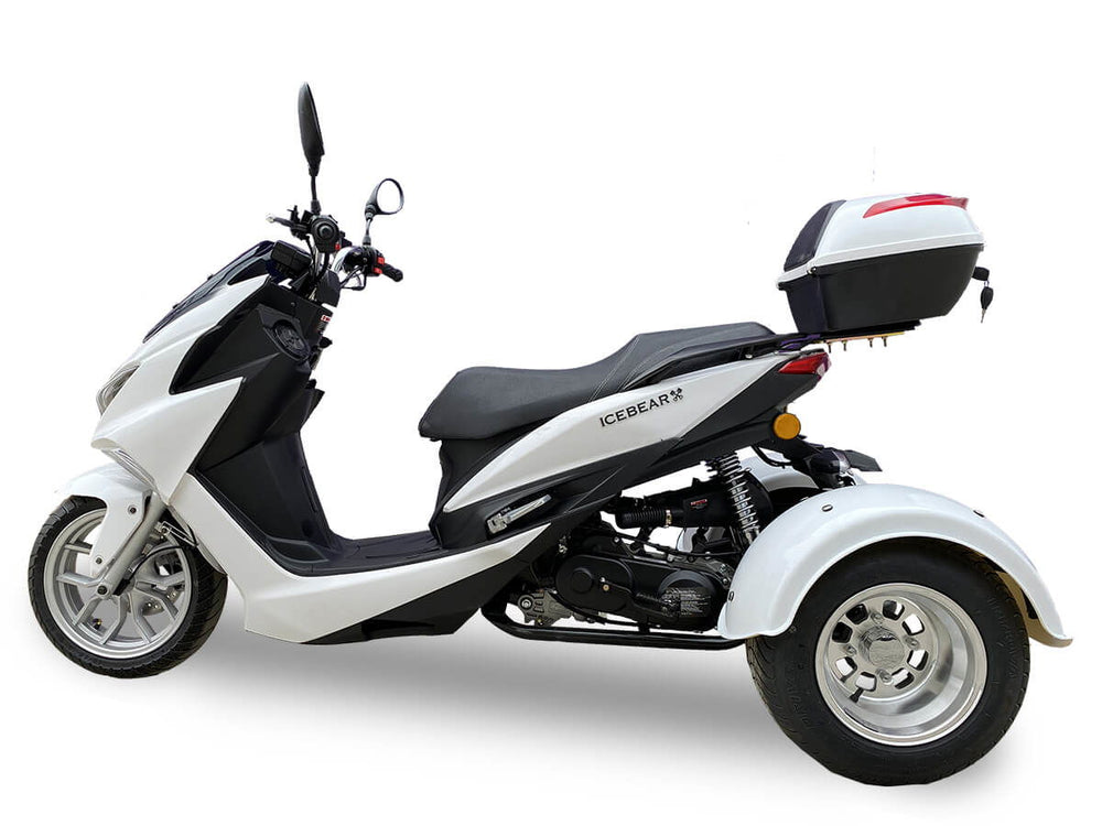 Trifecta 50cc Street Trike, Automatic, Disc Brakes, Aluminum Wheels, T ...
