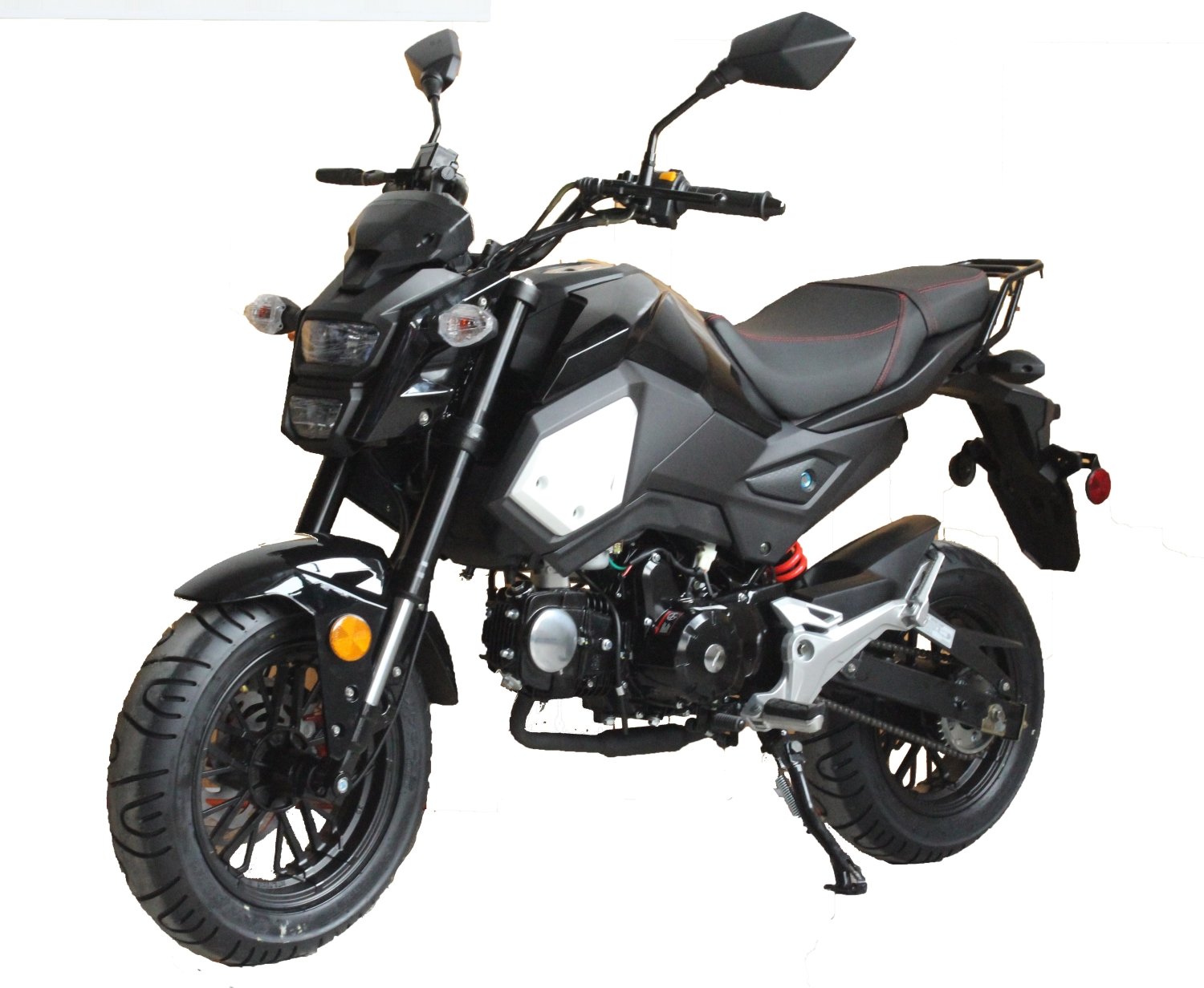 Vader 125cc Motorcycle, 4-Speed Manual, Hydraulic Disc Brakes, 12-inch ...