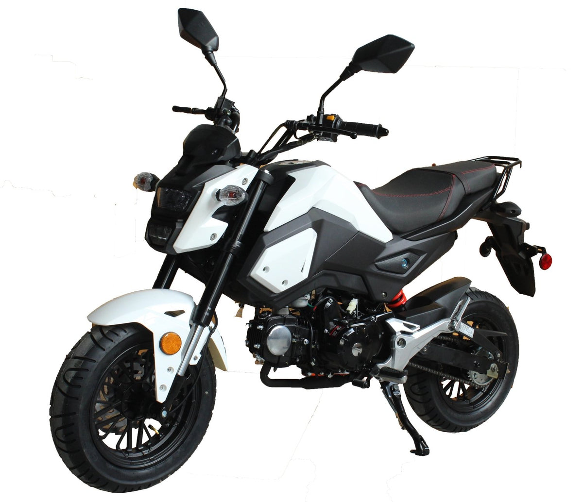 Vader 125cc Motorcycle, 4-Speed Manual, Hydraulic Disc Brakes, 12-inch ...