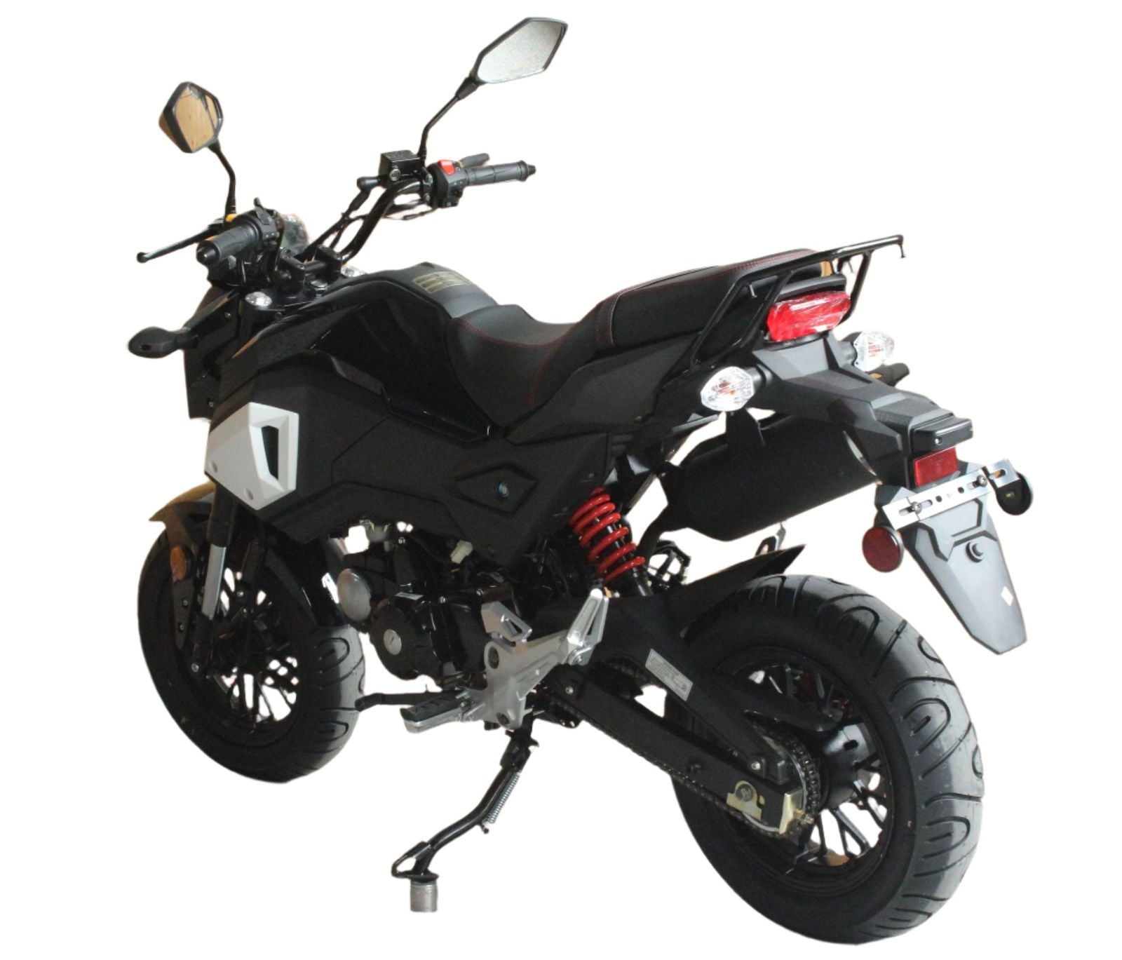 Vader 125cc Motorcycle, 4-Speed Manual, Hydraulic Disc Brakes, 12-inch ...