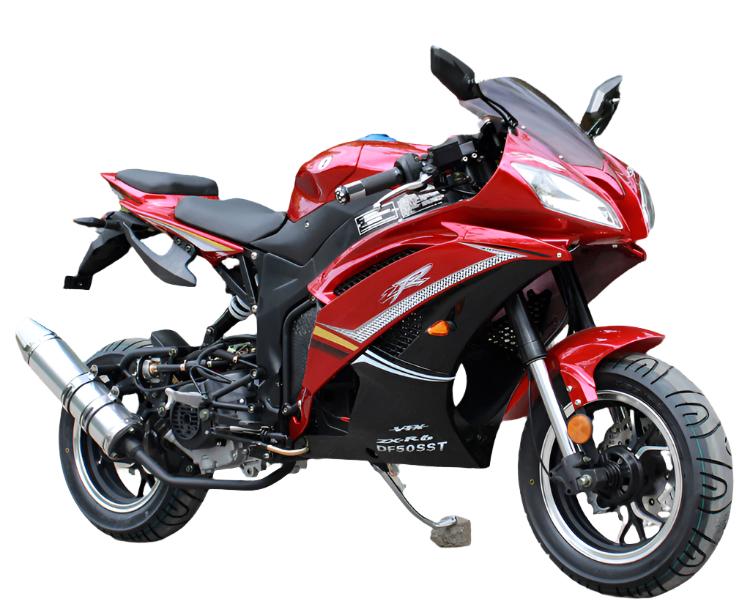 Wasp 50cc Sport Motorcycle, Automatic Shifting, Front Disc Brake, 13-i ...