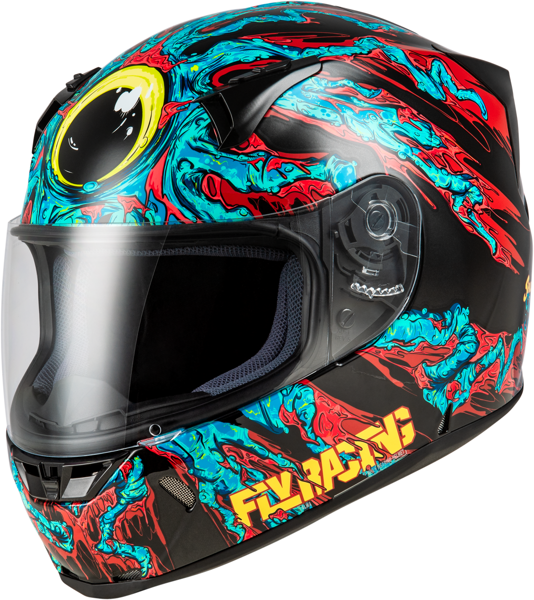 Revolt Space Creep Helmet Light Blue/Black/Red Md – GoKarts USA®